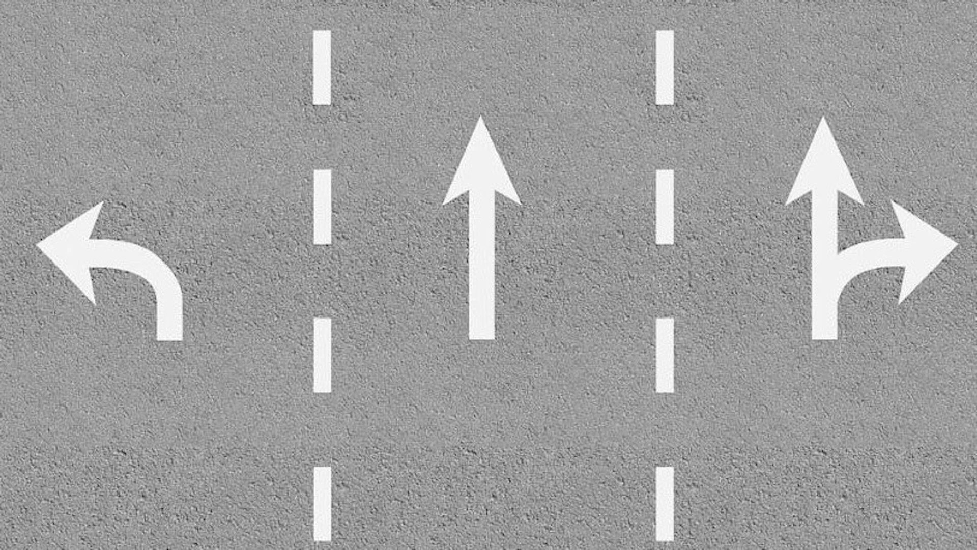 Marquage des voies de circulation et endroits où vous pouvez conduire